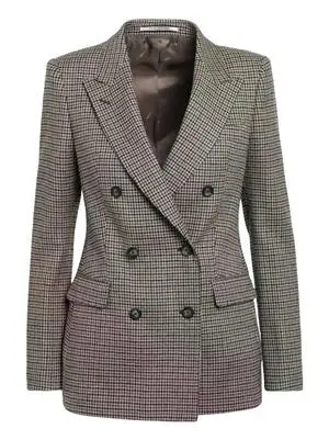 TAGLIATORE Houndstooth Double-breasted Blazer