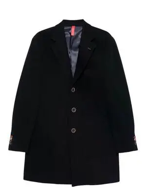 MANUEL RITZ Slim-fit Single-breasted Coat - Blue