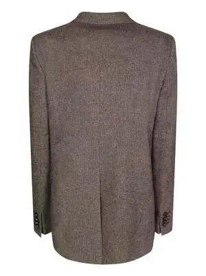 TAGLIATORE Herringbone Double-breasted Blazer