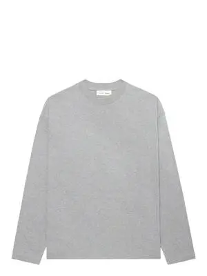 ESSENTIALS Logo-print Long-sleeve T-shirt - Grey
