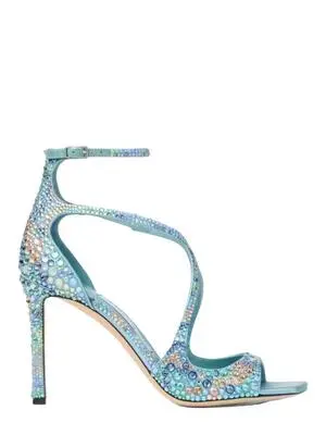 JIMMY CHOO Azia 95 Crystal-embellished Sandals