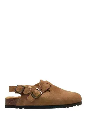 DR. SCHOLL'S SHOES Fae Backstrap Suede Sandals