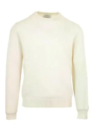MC2 SAINT BARTH Logo-embroidered Crew-neck Sweater - Neutrals