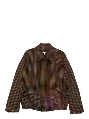 Loewe Gingham Jacket - Brown