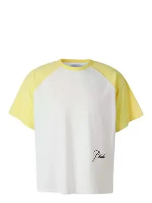 Rhude Raglan-sleeve Logo-print T-shirt White