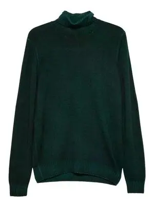 FILIPPO DE LAURENTIIS Ribbed-knit Roll-neck Sweater - Green