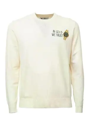 MC2 SAINT BARTH Embroidered Heron Sweater - Neutrals