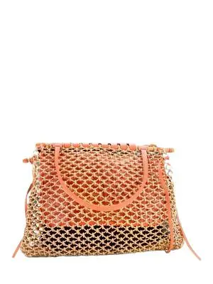 Goyard Aligre Bag Raffia Net With Coated Canvas Tote Bag - Pink