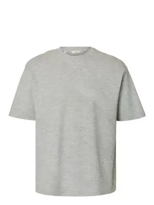 SELECTED Crew-neck T-shirt - Grey