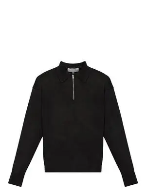 Studio Nicholson Heddy Polo-collar Sweater Black