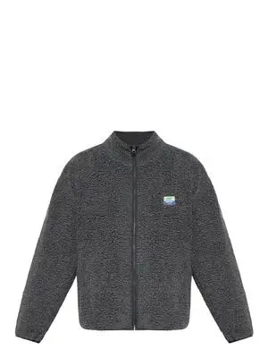 American Vintage Logo-patch Zip-up Jacket - Grey