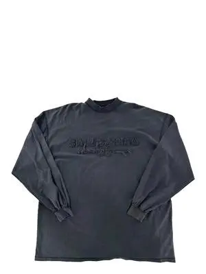 Balenciaga Inside Out Bb Long-sleeve T-shirt - Black