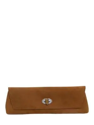 Christopher Esber Buki Stone-turnlock Clutch Brown
