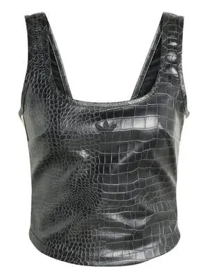 ADIDAS ORIGINALS Adidas Originals Pleather Corset Top