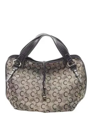 Celine 2000-2010 C Carriage Canvas Bittersweet Hobo Bag - Brown