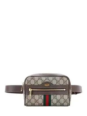 Gucci Ophidia Gg Coated Canvas Small Belt Bag - Brown