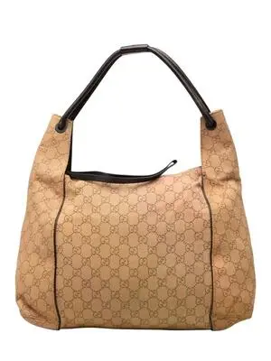 Gucci 2000-2015 Gg Denim Shoulder Bag - Brown