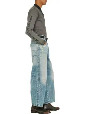 DIESEL® Relaxed Jeans High Waist 1982 D-hakou - Blue