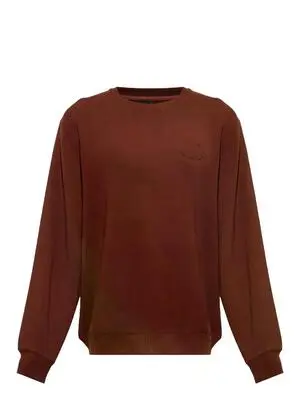 Paul Smith Logo-embossed Crew-neck Sweater - Brown