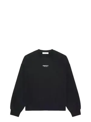 ESSENTIALS Logo-print Sweatshirt - Black