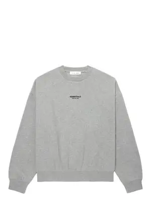 Fear Of God Logo-print Crew-neck Sweater - Grey
