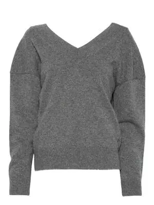 TOM FORD V-neck Long-sleeve Sweater - Grey