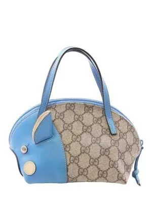 GUCCI 2000-2015 Gg Supreme Zoo Handbag