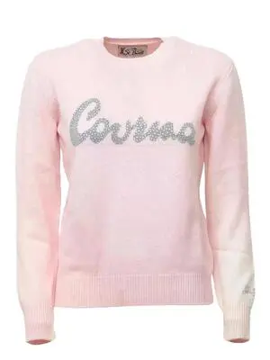 MC2 SAINT BARTH New Queen Strass-embellished Sweater - Pink