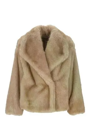 MARELLA Faux-fur Notched-lapel Jacket