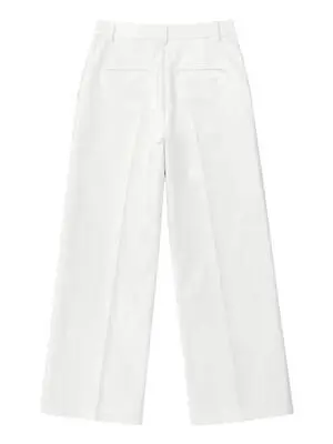 N°21 Pleated Wide-leg Trousers - White