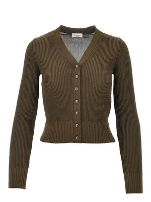 SAINT LAURENT Ribbed Vicoe Cardigan