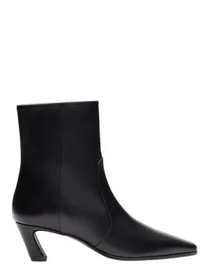 STUART WEITZMAN Stassi 50mm Leather Ankle Boots - Black