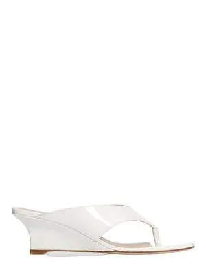 STUART WEITZMAN Vinnie 50mm Leather Sandals - Blanco