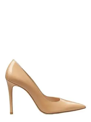 STUART WEITZMAN Power 100mm Patent Leather Pumps - Adobe