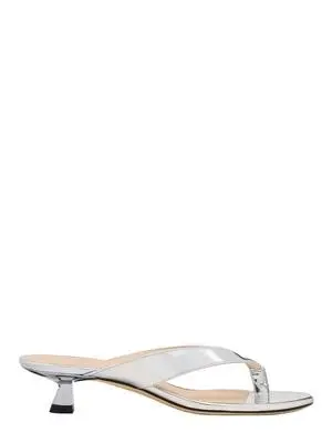 STUART WEITZMAN Rio 35mm Leather Sandals - Silver
