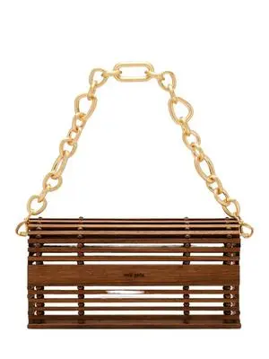 CULT GAIA Sylva Wooden Shoulder Bag