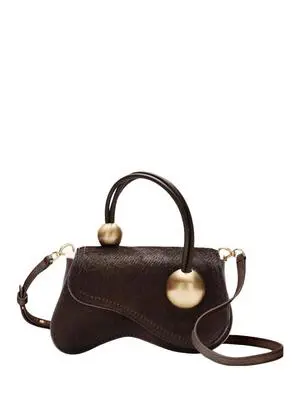 Cult Gaia Kazia Nano Crossbody Bag - Dark Java