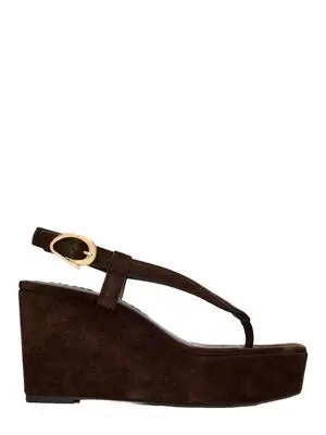 Cult Gaia Shae 100mm Wedge Sandals - Luwak