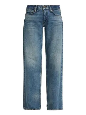 Rag & Bone Cam Low-rise Full Straight-leg Jeans - Echo