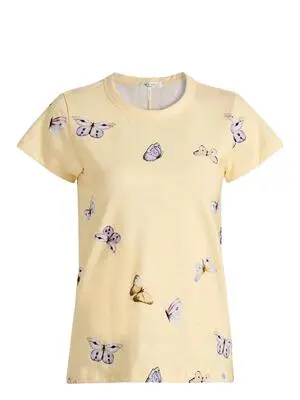 Rag & Bone Tammy Butterfly T-shirt - Butter Multi
