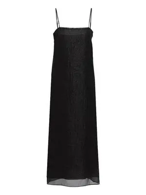 Rag & Bone Suki Semi-sheer Midi-slipdress - Black