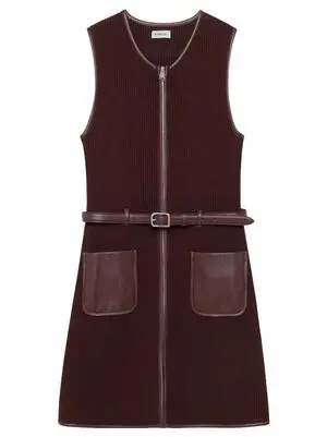 Simkhai Viretta Rib-knit Mini Dress - Fig