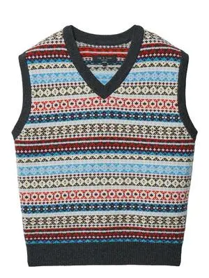 Rag & Bone Fair-isle Wool Sweater Vest - Multi