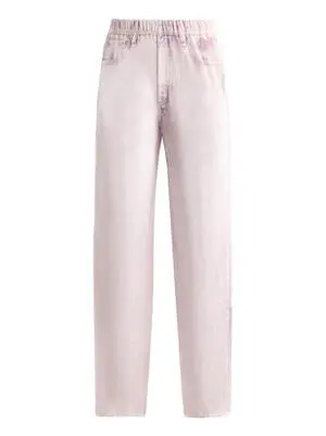 Rag & Bone Rb Miramar Velvet Wide-leg Pants - Pink Marble