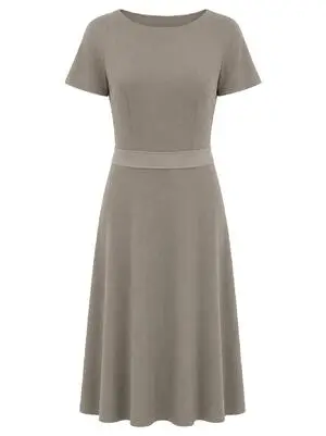 CONQUISTA Defined Waist A-line Dress
