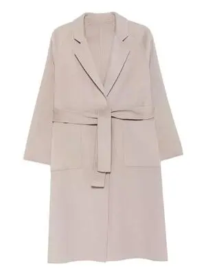 SEA WING Belted Button-cuff Coat