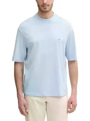 EMPORIO ARMANI Oversized Jersey T-shirt With Used-effect Logo Print