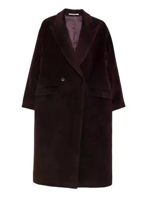 TAGLIATORE Double-breasted Brushed-finish Coat