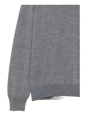 CENERE GB Roll-neck Knitted Sweater - Grey