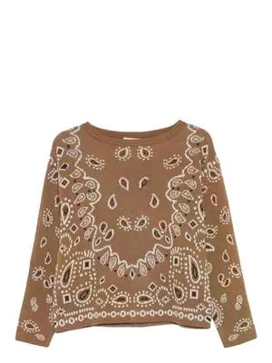 PENNYBLACK Paisley-pattern Sweater - Brown